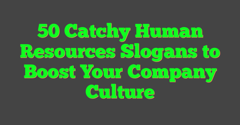 50 Catchy Business Slogans And Great Taglines To Boost Your Brand